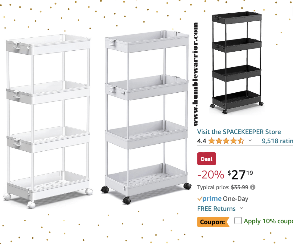 4-Tier Cart with Wheels! - Home of The Humble Warrior