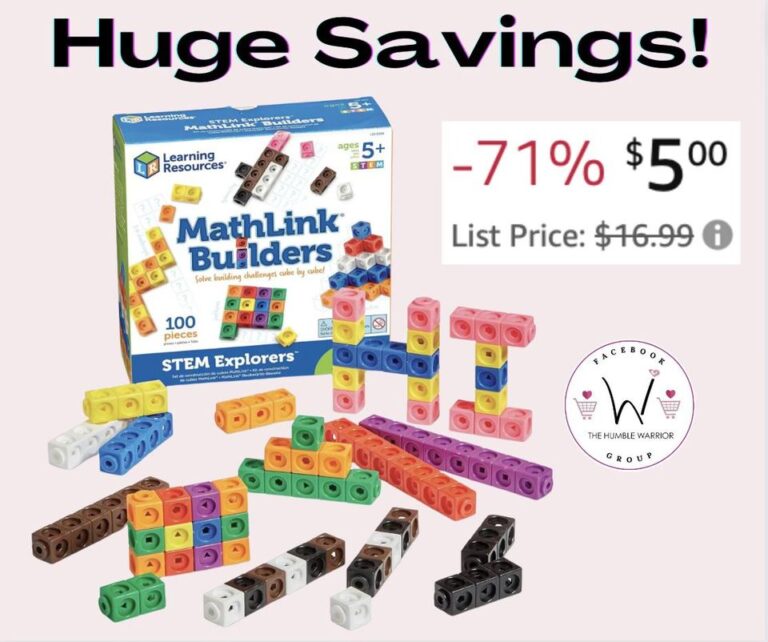 Learning Resources STEM Explorers MathLink Builders set - Home of The Humble Warrior