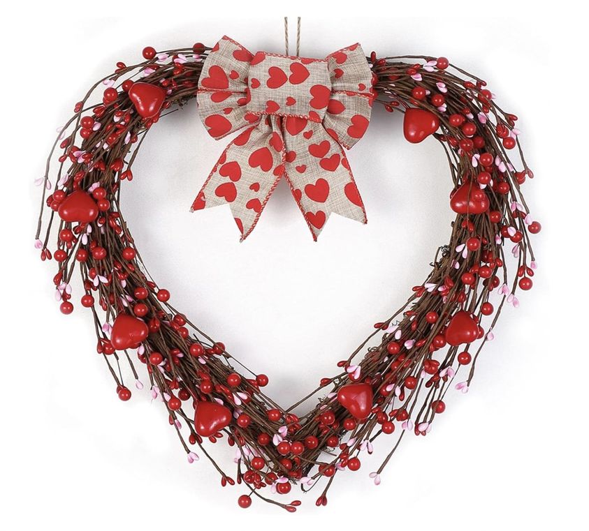 Valentine's Day heart wreath - Home of The Humble Warrior