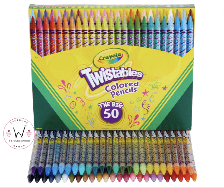 Crayola Colored Pencils Twistables 50-Pack! - Home of The Humble Warrior