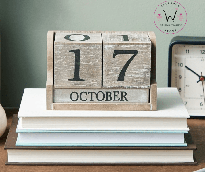 Perpetual Wooden Block Calendar! - Home of The Humble Warrior