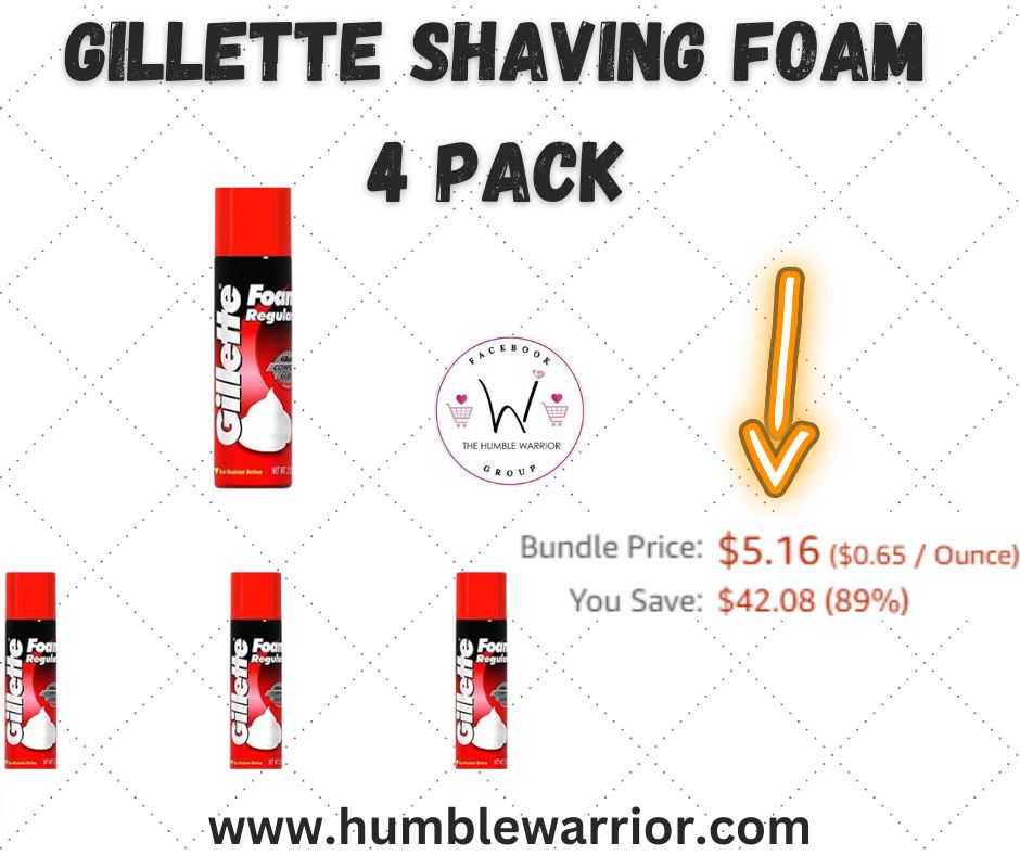 Gillette Foamy Regular Shaving Foam - Home of The Humble Warrior
