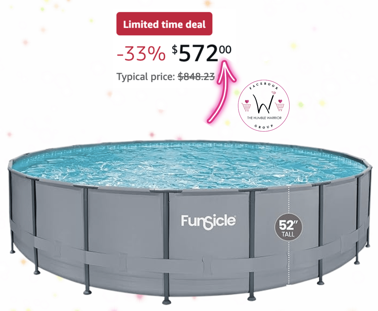 The Funsicle 22ft x 52in Round Oasis Above Ground Pool! - Home of The ...