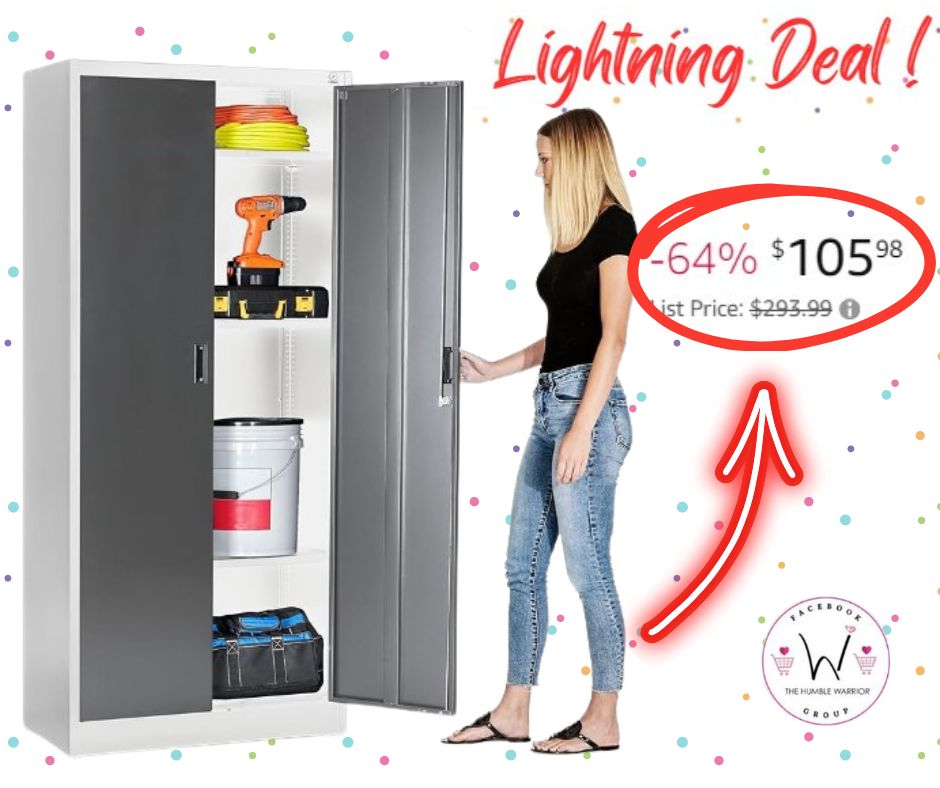 Fedmax Large Metal Garage Storage Cabinet! - Home of The Humble Warrior