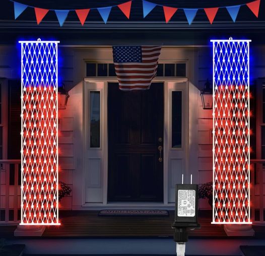 lighted LED flag banners - Home of The Humble Warrior