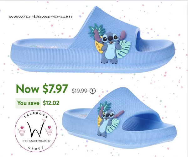 Disney Lilo & Stitch Girls Slides - Home of The Humble Warrior