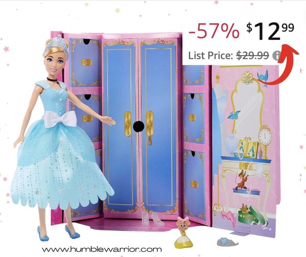 Mattel Disney Princess Cinderella Fashion Doll - Home of The Humble Warrior