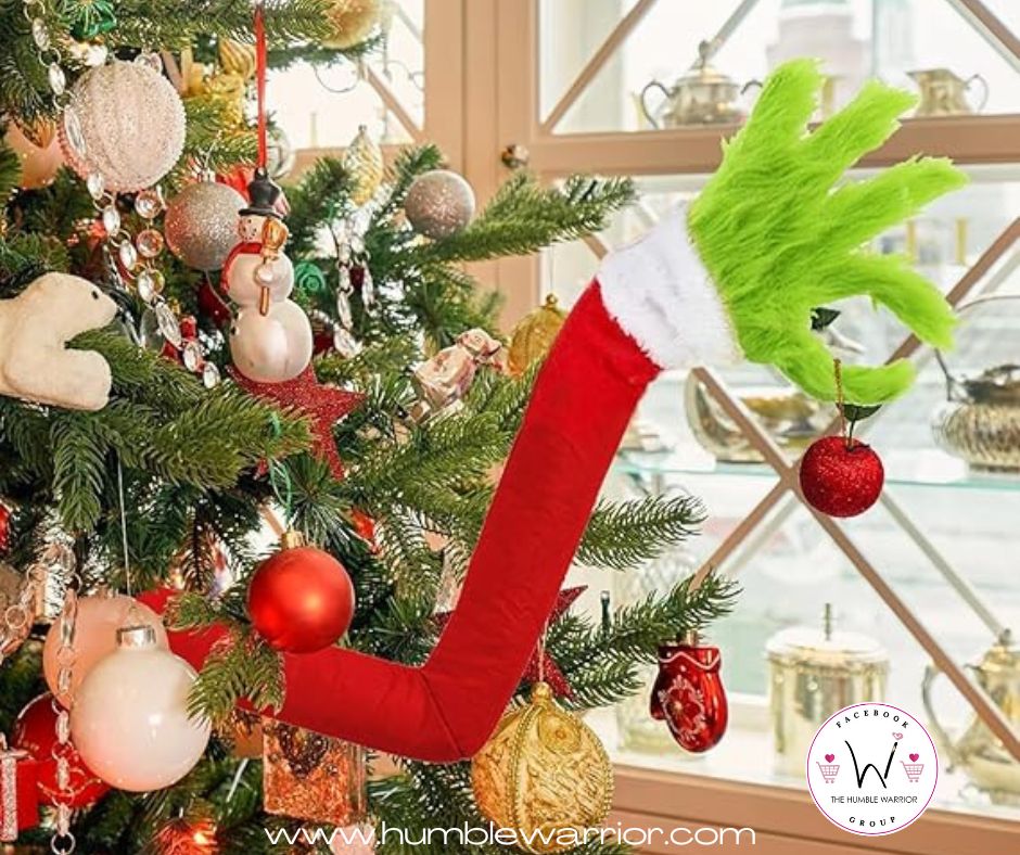 Grinch Arm for Tree - Home of The Humble Warrior