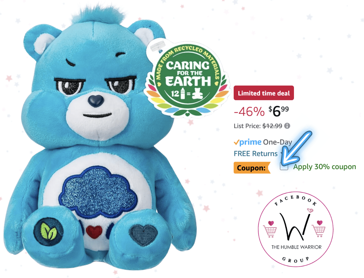 Care Bears 9" Bean Plush Grumpy Bear! - Home of The Humble Warrior
