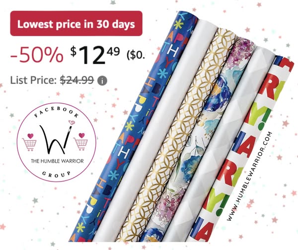 Hallmark Birthday Wrapping Paper Rolls! - Home of The Humble Warrior