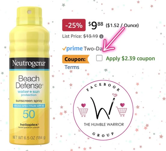 Neutrogena Beach Defense Body Spray Sunscreen - Home of The Humble Warrior
