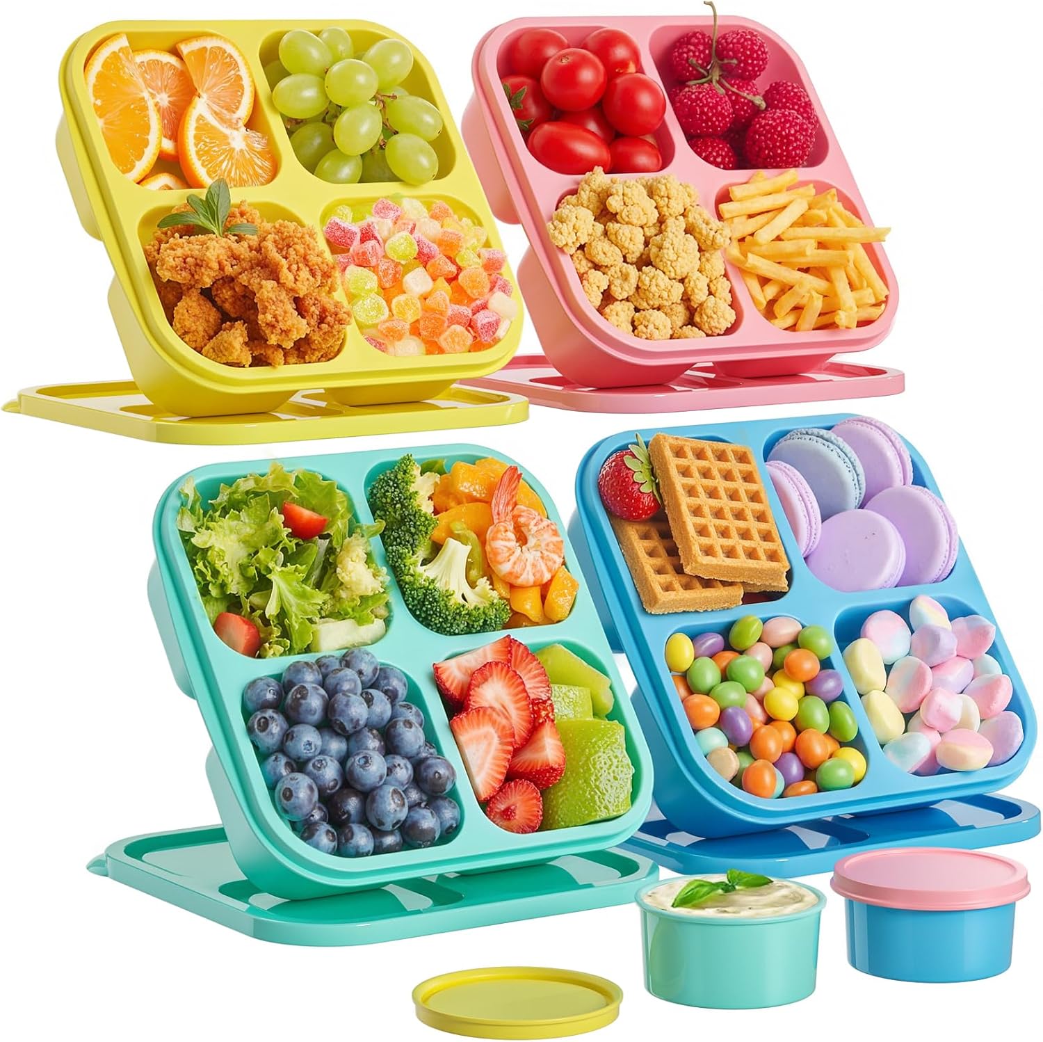 4-Pack Snack Box Containers Set - Home of The Humble Warrior