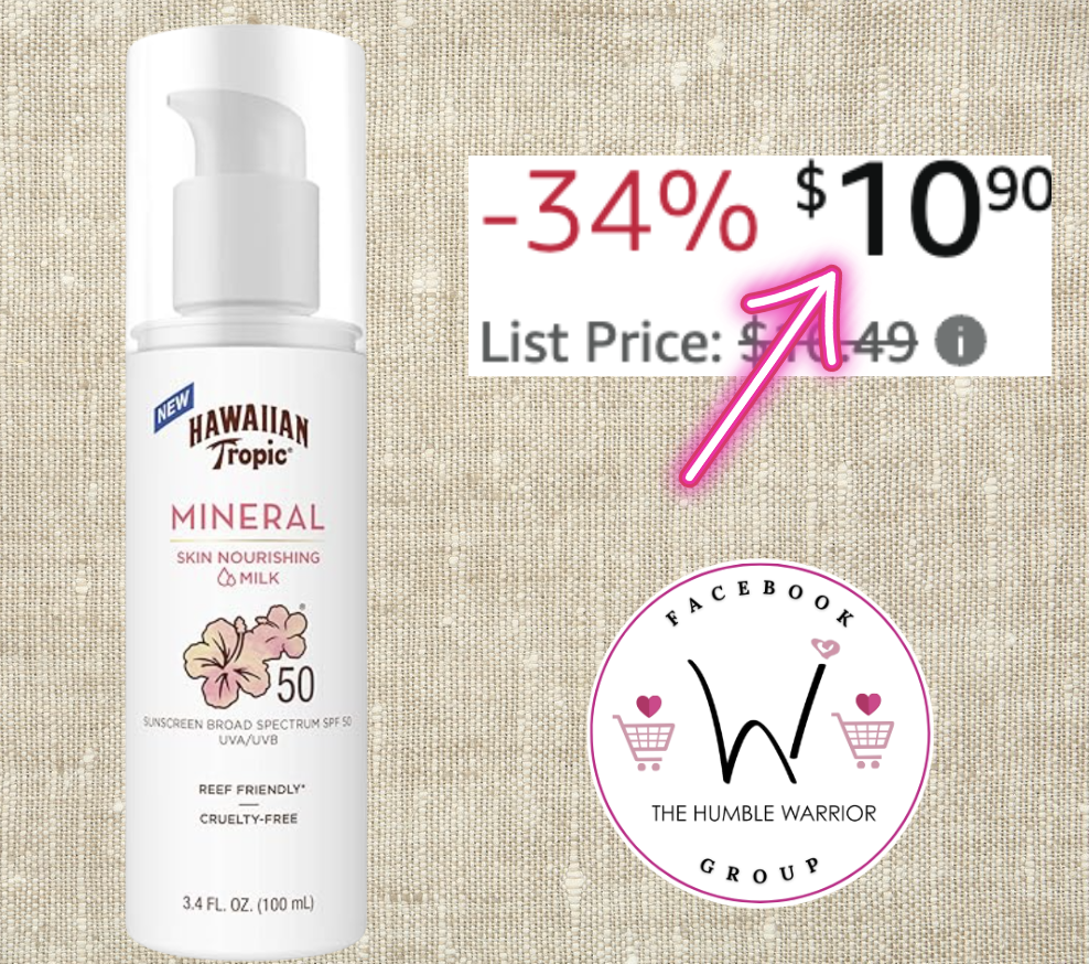 NEW Hawaiian Tropic Skin Nourishing Milk Mineral Sunscreen Lotion SPF ...