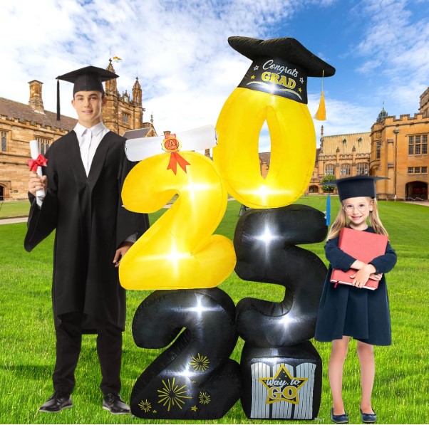Inflatable Class of 2025 Graduation Decoration with LED Lights! - Home ...