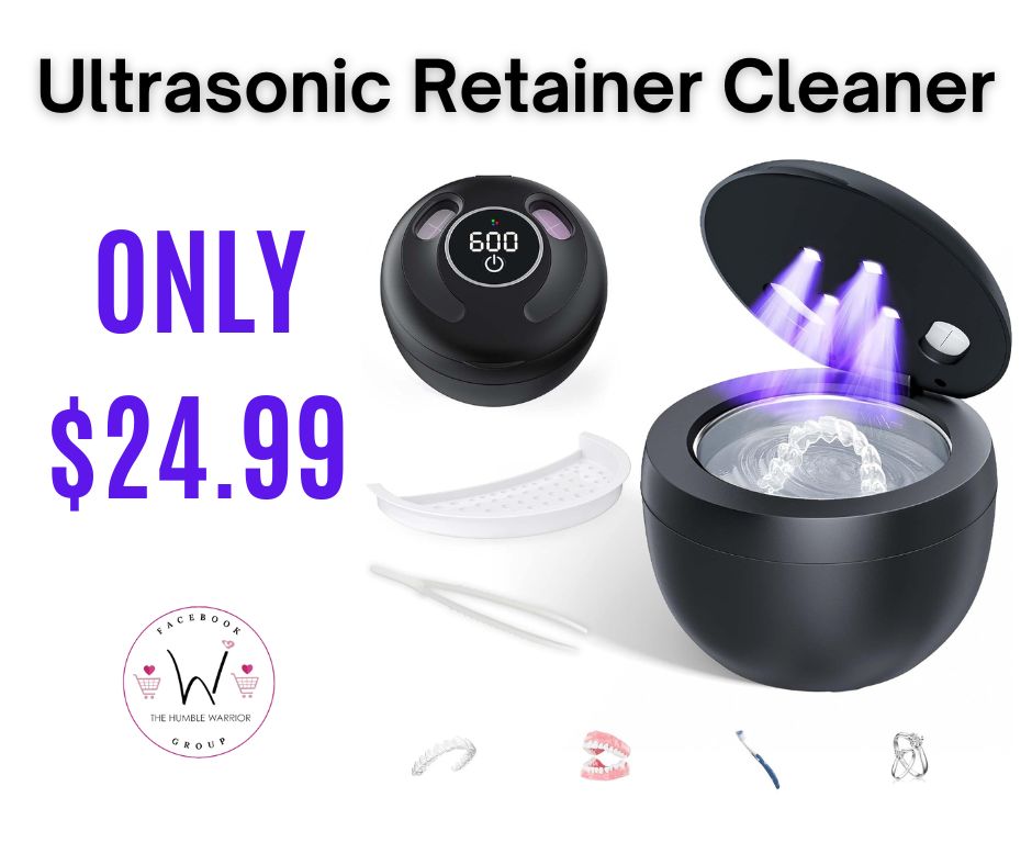 2025 Upgraded Ultrasonic Retainer Cleaner - Home of The Humble Warrior