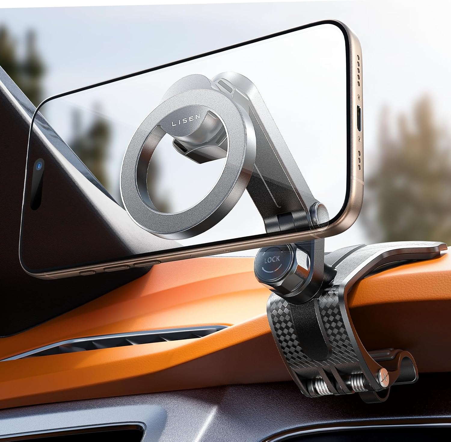 LISEN MagSafe 360° Dashboard Phone Holder - Home of The Humble Warrior