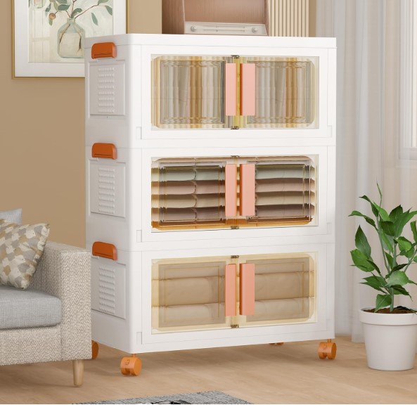 Modular stackable storage bins with wheels! - Home of The Humble Warrior