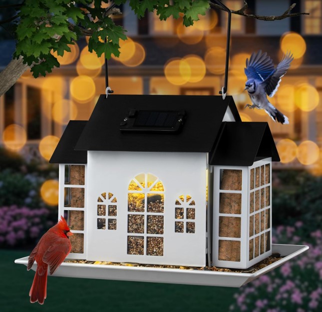 Solar Bird House Bird Feeder! - Home of The Humble Warrior