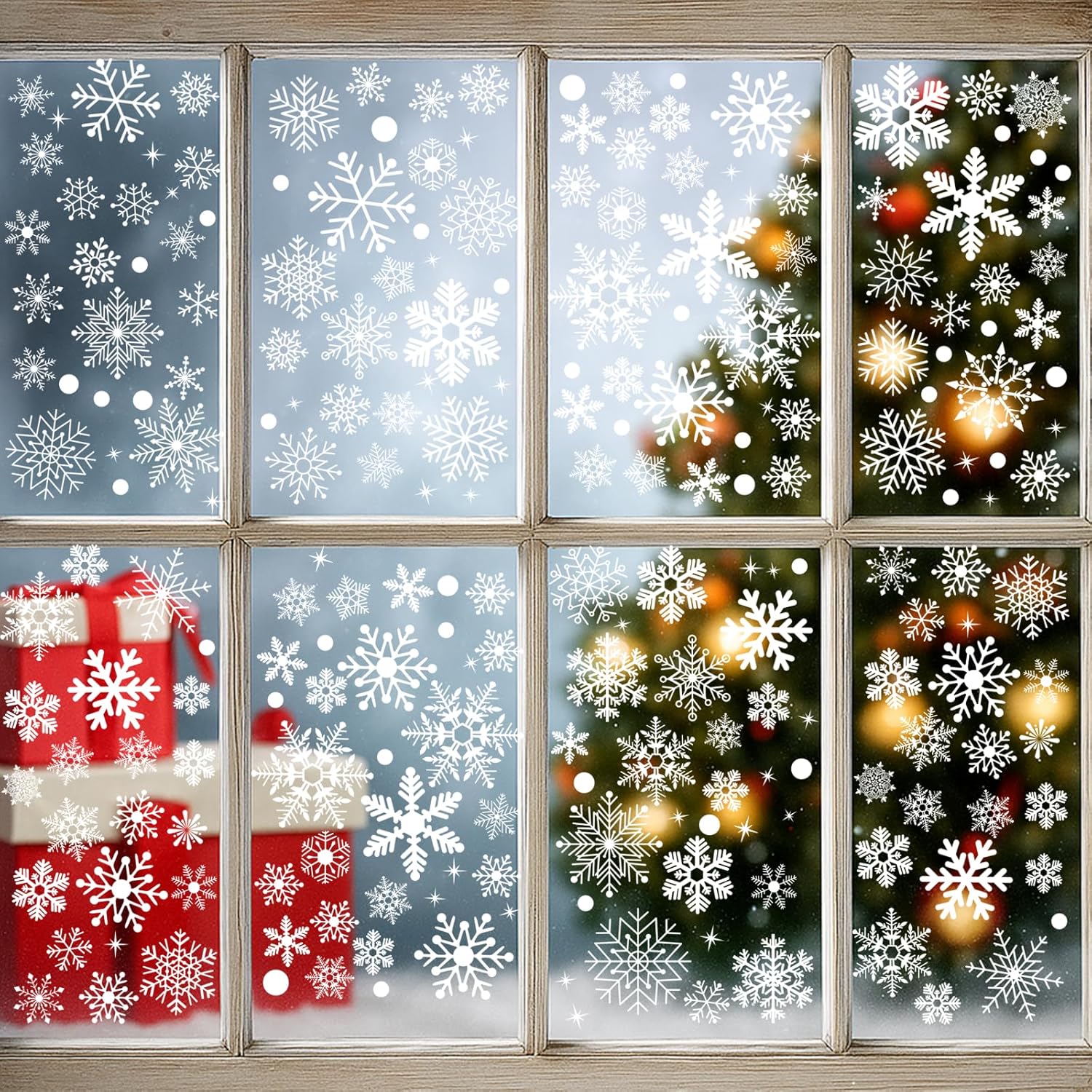 Snowflake Window Cling Set - Home of The Humble Warrior