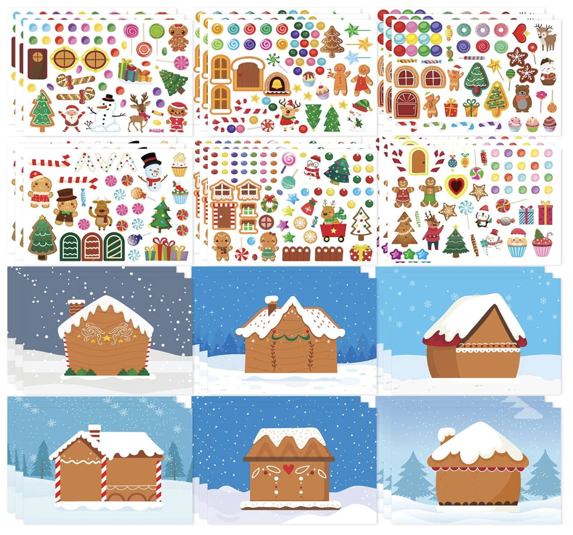 “Make a Gingerbread House” sticker sheets - Home of The Humble Warrior