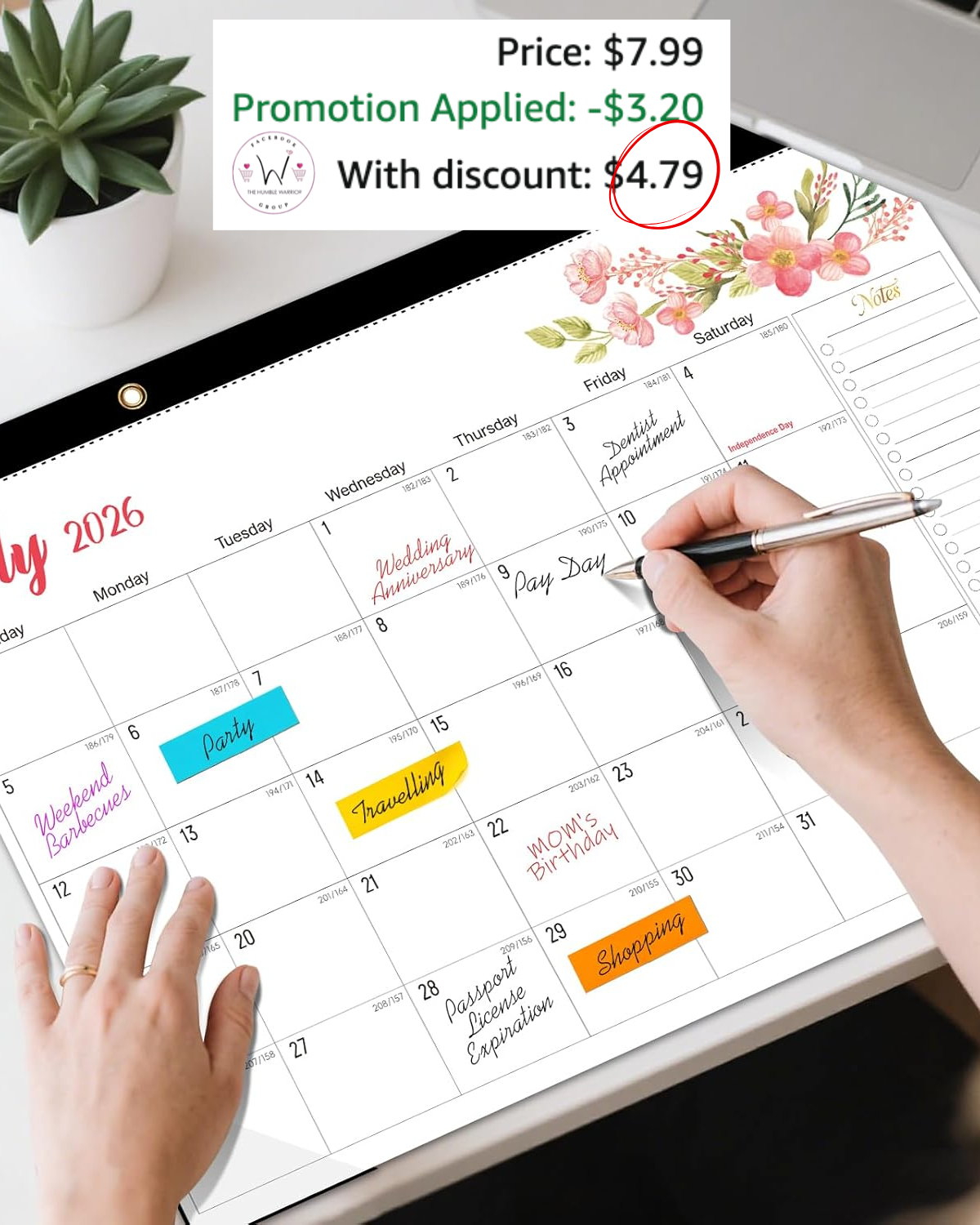 Tcamp 2026 Desk Calendar - Home of The Humble Warrior